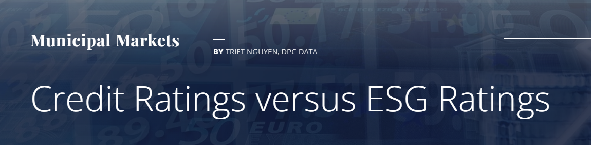 [Article] Credit Ratings versus ESG Ratings - DPC DATA